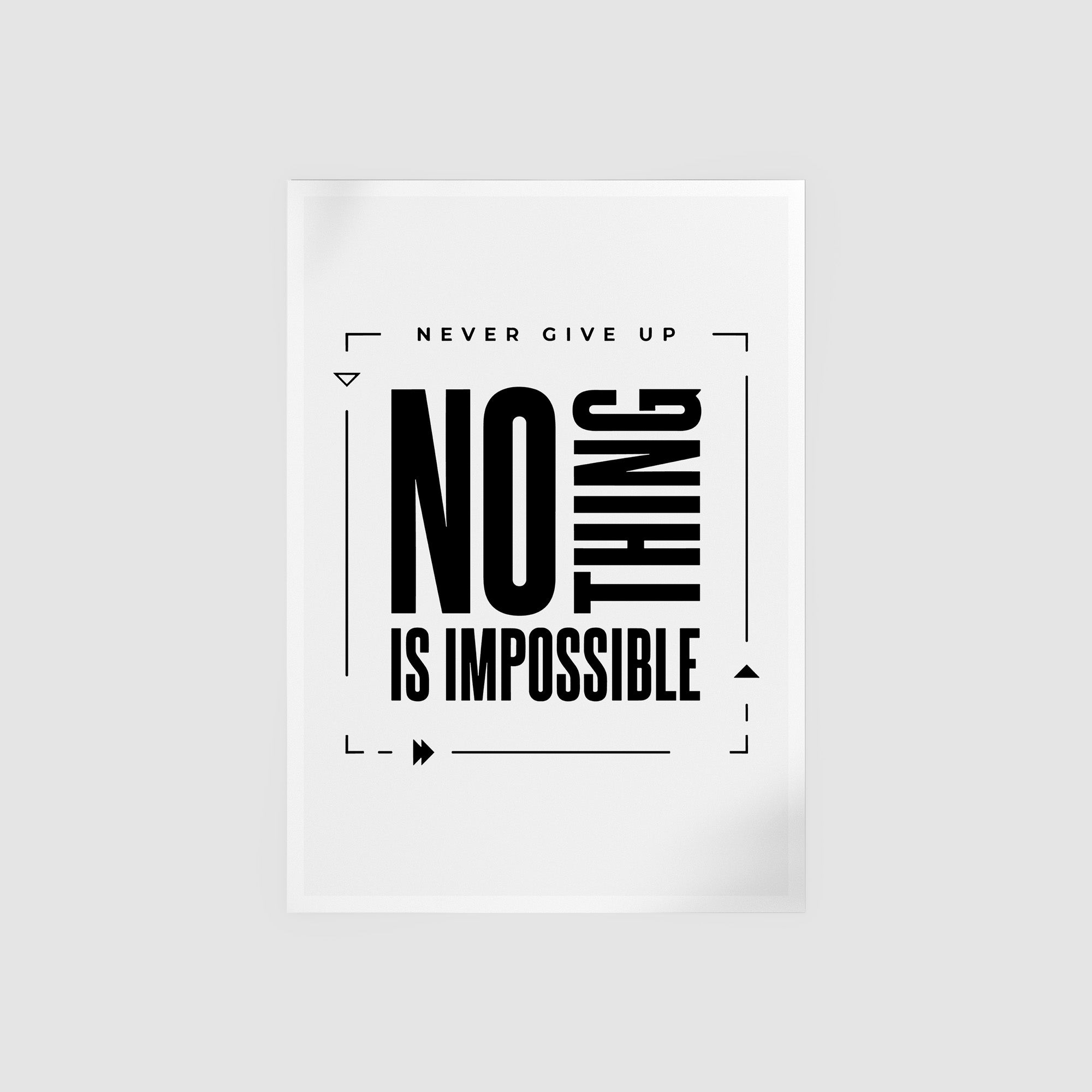 Nothing Is Impossible - Motivatie - Prints en posters - Pepperwall ...