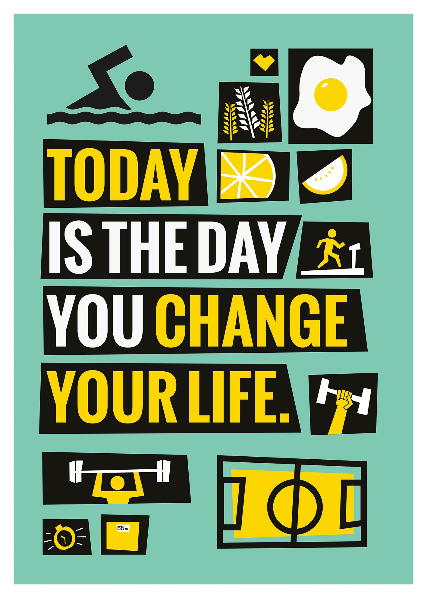Today Is The Day - Motivatie - Prints en posters - Pepperwall Nederland