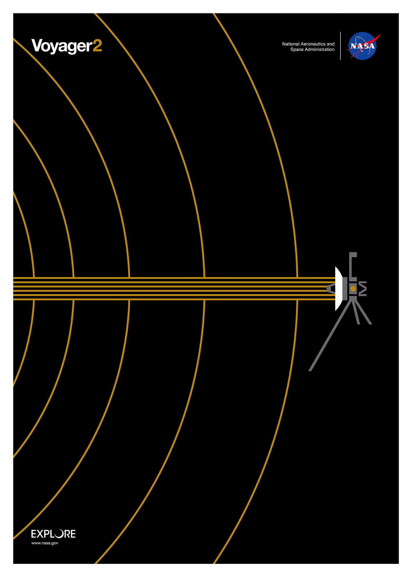 Voyager 2 - Interstellar Space - Voyager I & II - Prints en posters - Pepperwall Nederland