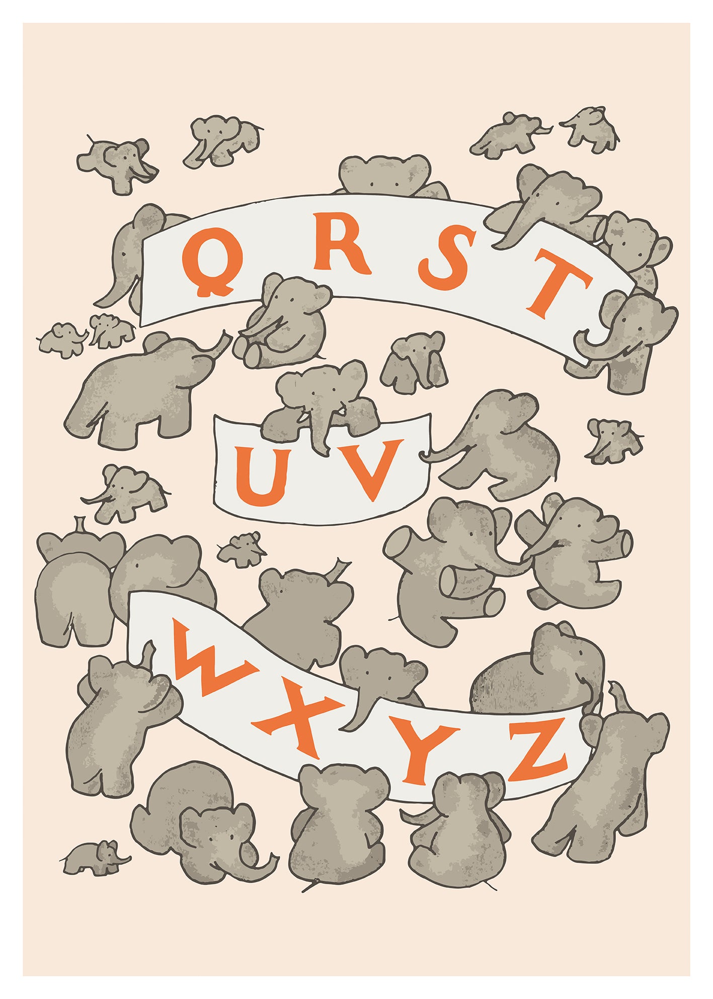 ABC De Babar II - Babar - Prints en posters - Pepperwall Nederland