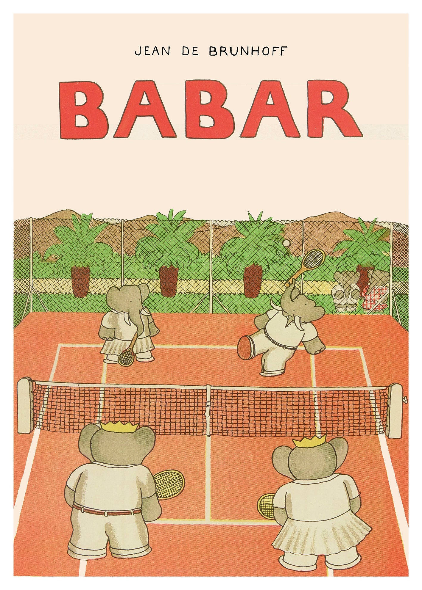 Babar Sur Le Court De Tennis - Babar - Prints en posters - Pepperwall ...