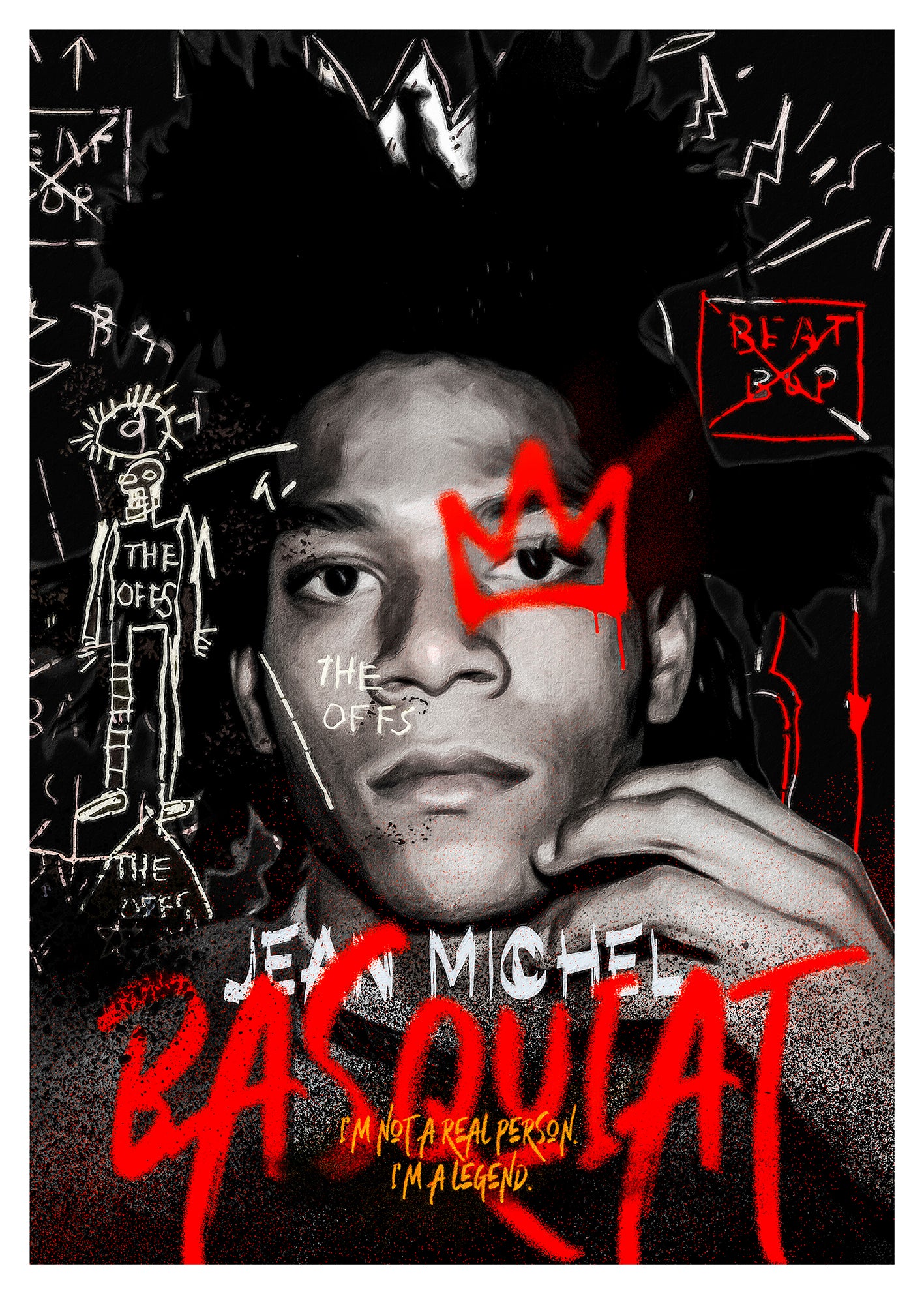 Beat Bop The Offs - Basquiat - Prints en posters - Pepperwall Nederland