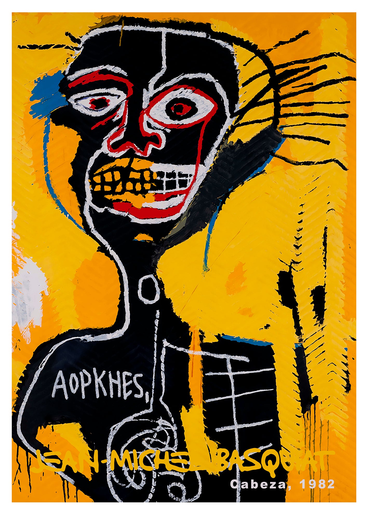 Cabeza 1982 - Basquiat - Prints en posters - Pepperwall Nederland