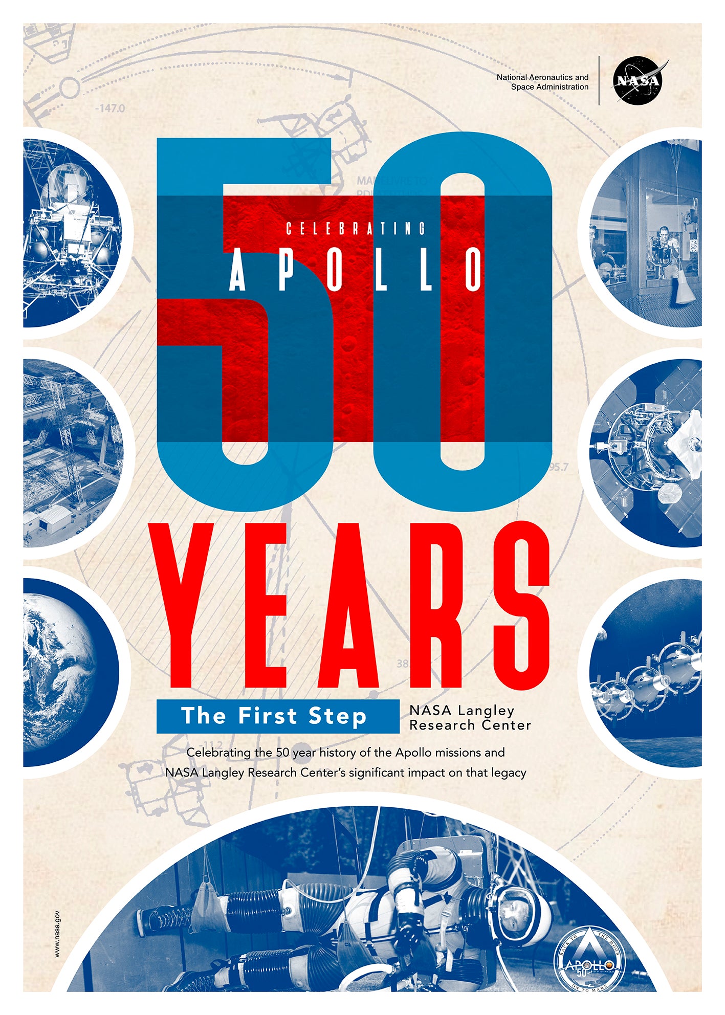 Celebrating 50 Years Of Apollo - Apollo Programma - Prints en posters ...