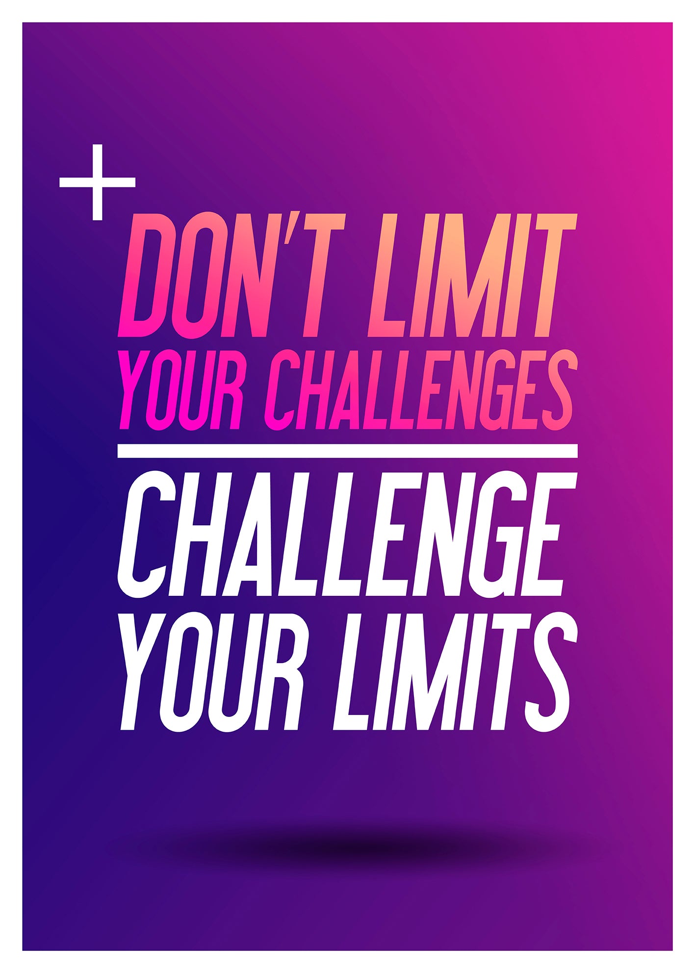 Challenge Your Limits - Motivatie - Prints en posters - Pepperwall ...