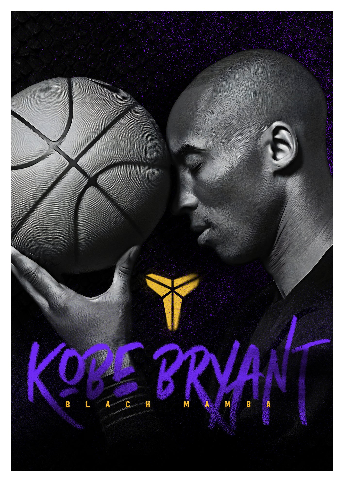 Kobe Bryant Black Mamba - - Prints en posters - Pepperwall Nederland