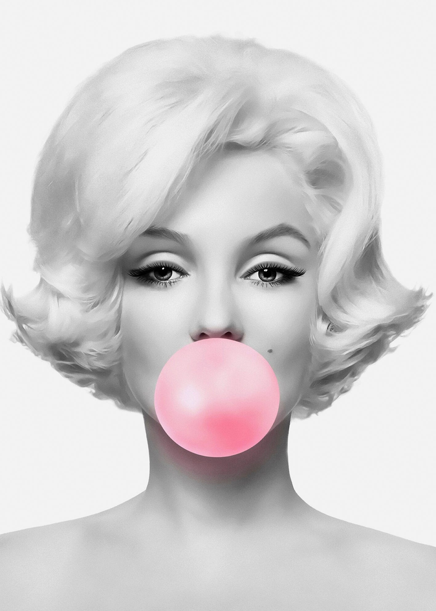 Platinum Pop Monroe - - Prints en posters - Pepperwall Nederland