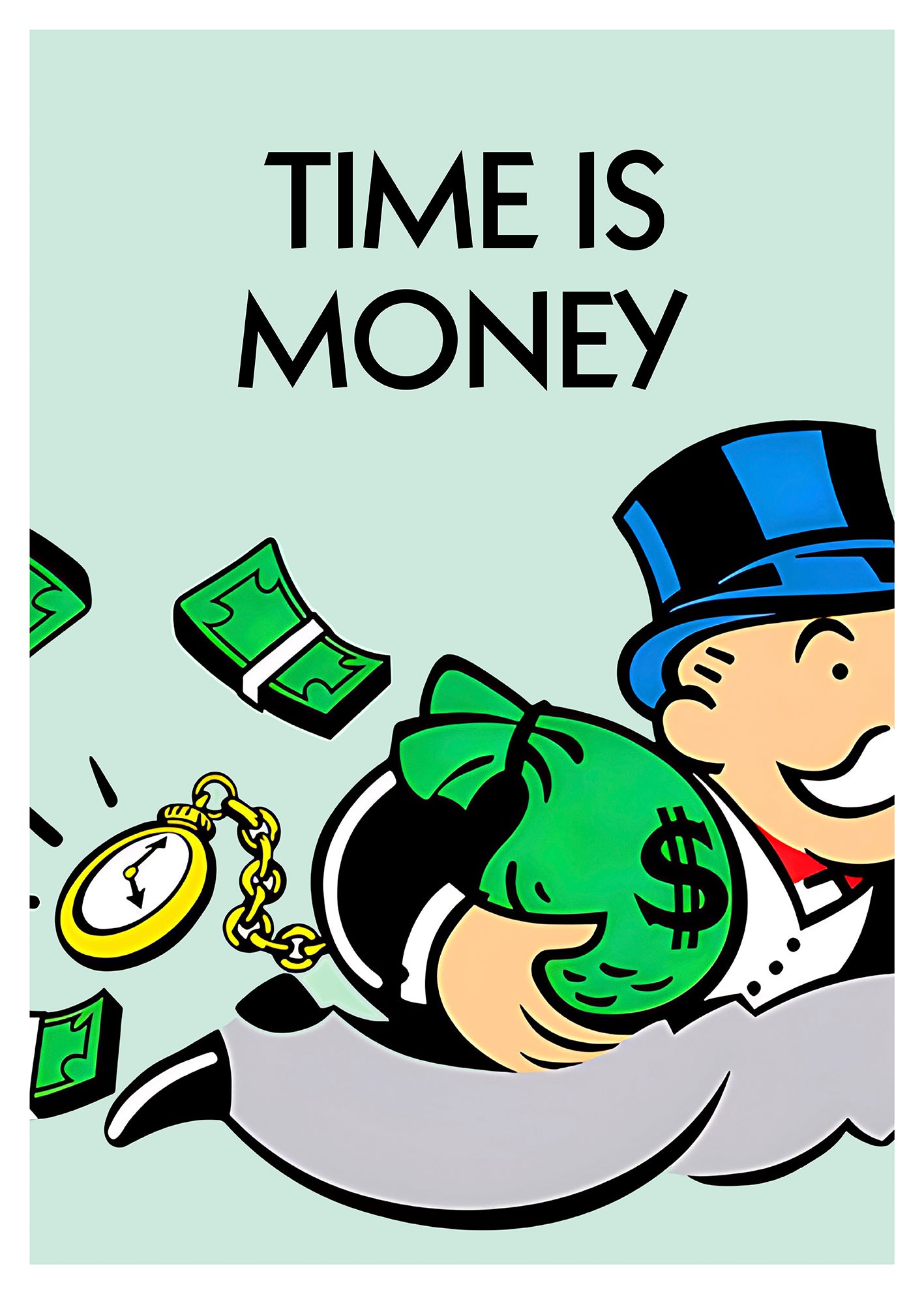 Time Is Money - Monopoly - Prints en posters - Pepperwall Nederland