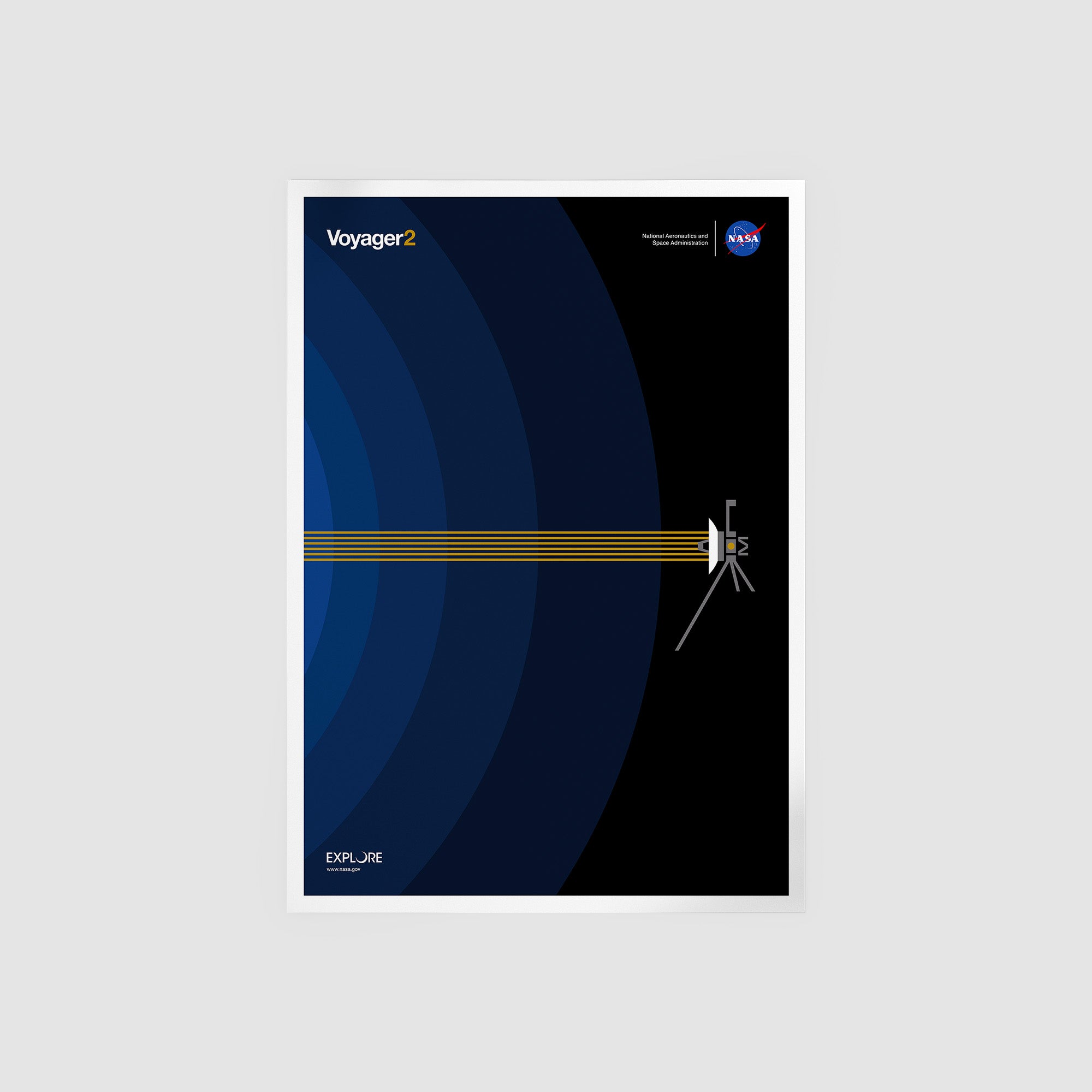 Voyager 2 - Blue Interstellar Space - NASA Originals - Prints en ...
