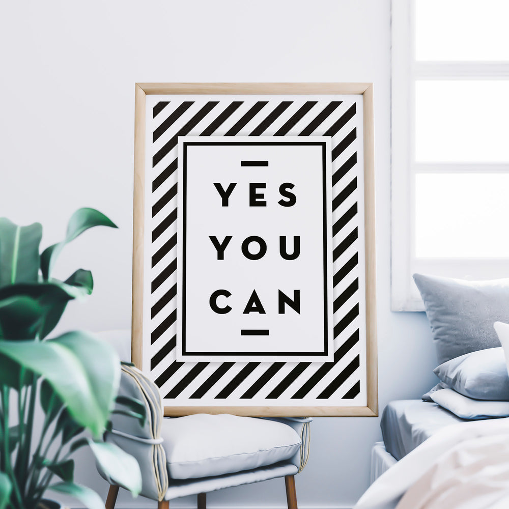 Yes You Can - Motivatie - Prints en posters - Pepperwall Nederland